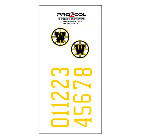 WARRIORS Helmet Decal Kit – Pro2Col